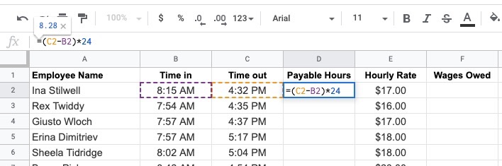 5 Google Sheets Formulas for HR Managers - The Management Blog