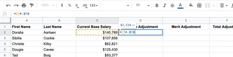 Annual Compensation Reviews with Google Sheets (Free Template)