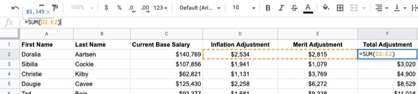 Annual Compensation Reviews with Google Sheets (Free Template)