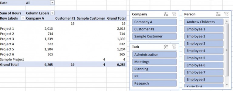 Tutorial: building a timesheet automated report in excel with Power Query.
