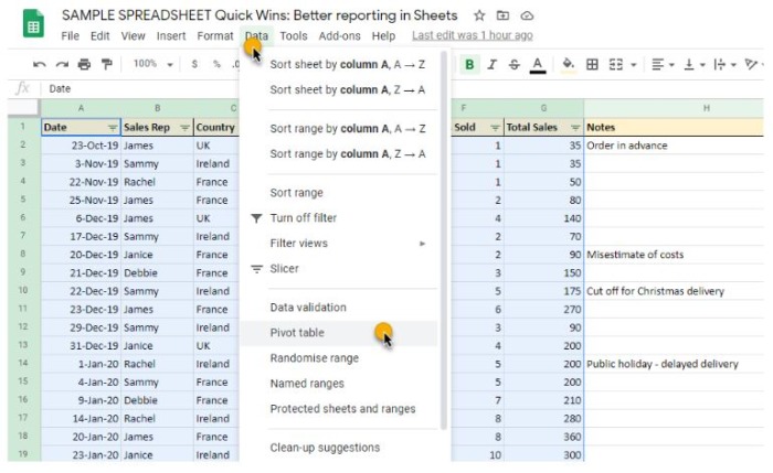 How To Build A Pivot Table In Google Sheets Tutorial Pics